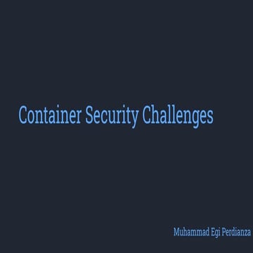 Container Security Challenges - Virtualization | PDF
