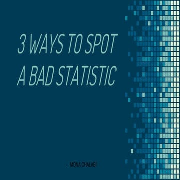 3 ways to spot wrong statistics | PPTX | Science