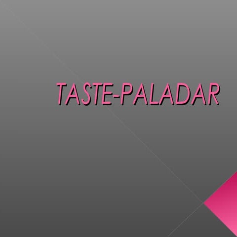 Taste | PPT