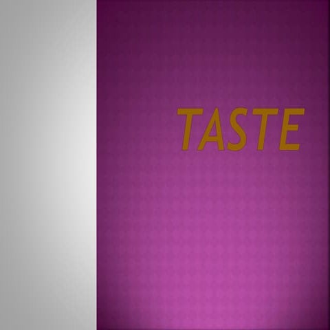 Taste | PPTX
