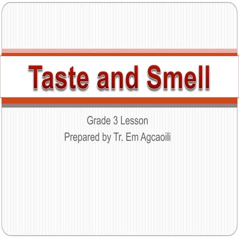 Taste and smell | PPTX