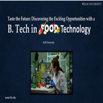 Food technology | PPTX