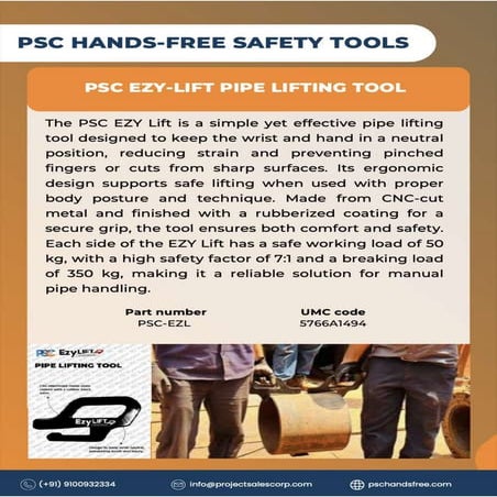 Tata Approved PSC Tools with UMC Codes for Hand Safety | PDF