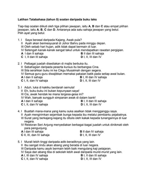 40 soalan latih tubi tatabahasa kata ganda | DOCX