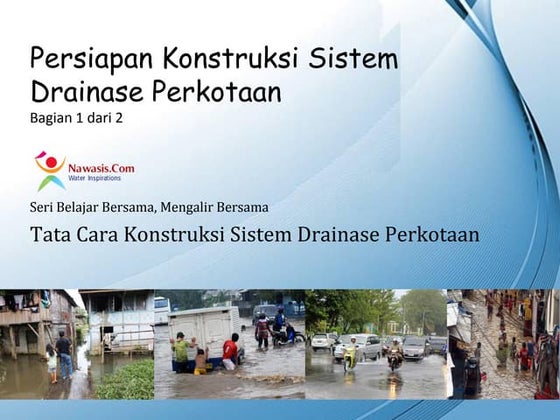 Gambar teknis perencanaan drainase | PDF