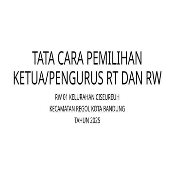 TATACARA PEMILIHAN KrETUA RT DAN RW.pptx