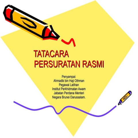 Tatacara persuratan | PPT