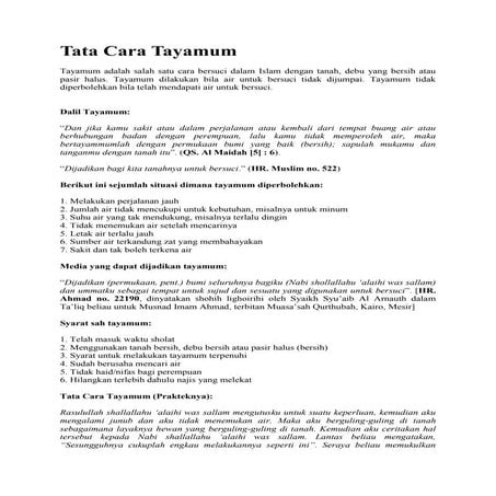 MODUL TAYAMUM ERMALINDA | DOCX