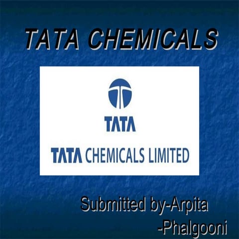 Tata chemicals | PPT
