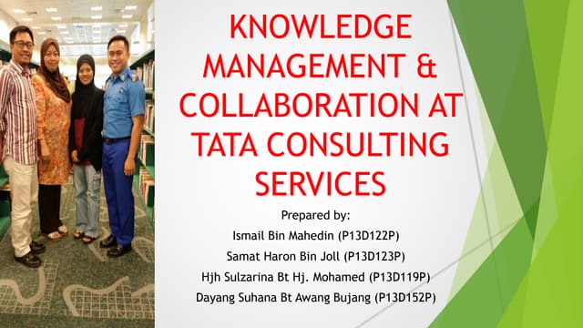Knowledge Management Process in TCS | PPTX