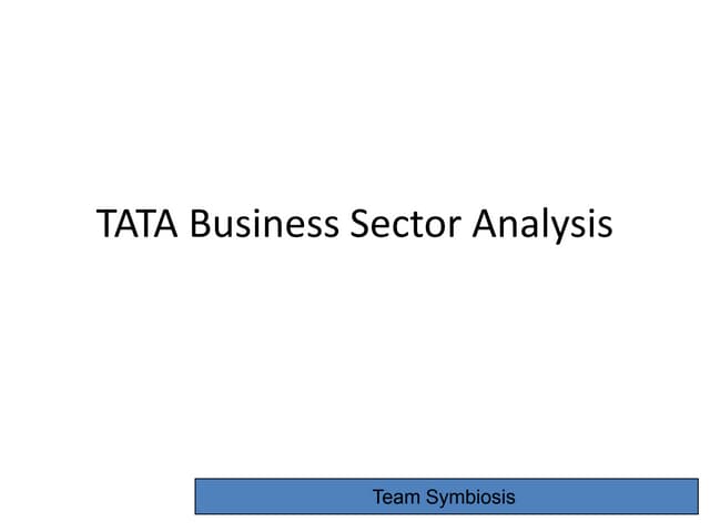 BCG Matrix of Tata Group | PPTX