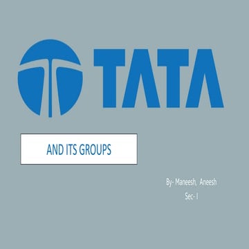 Tata group of companies | PPTX