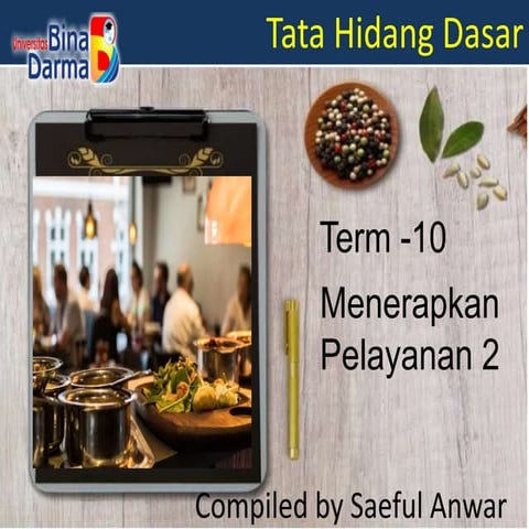 Tata Hidang Dasar Term 10 Menerapkan pelayanan 2.pptx