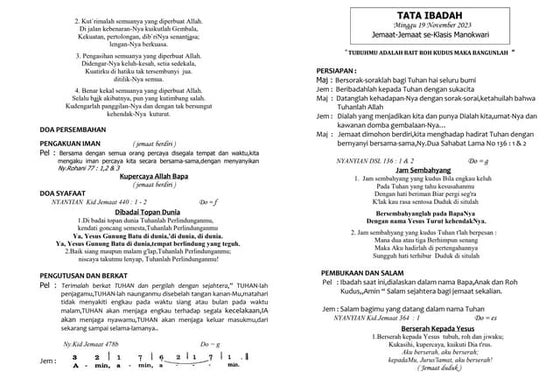 SLIDE IBADAH MINGGU JEMAAT BCCM PEKAN K.M | PPTX
