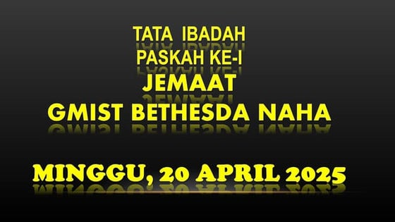 SLIDE IBADAH MINGGU JEMAAT BCCM PEKAN K.M | PPTX