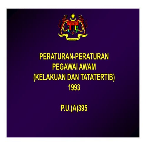 155 tatakelakuan dan larangan dalam perkhidmatan awam | PPT
