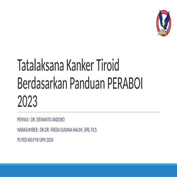 Tatalaksana Kanker Tiroid PERABOI 2023.pptx