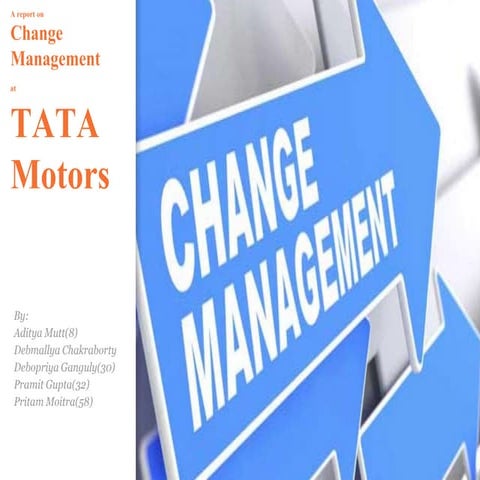 Change Management at Tata motors | PPTX
