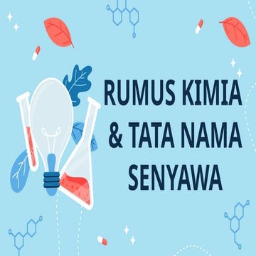 Penulisan Tatanama Senyawa dan Rumus Kimia | PPT