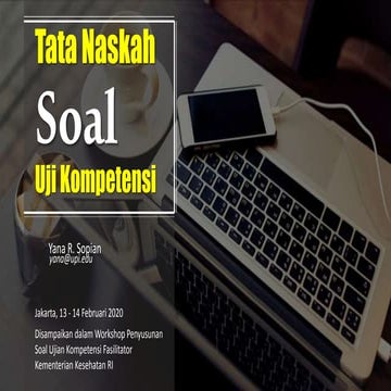 Tata naskah soal uji kompetensi | PPT