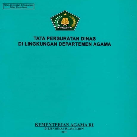 Naskah dinas kemenag | PDF