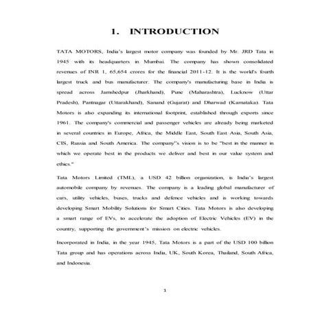 Tata project today | DOCX