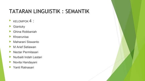 SEMANTIK DAN PRAGMATIK BAHASA MELAYU | PPT
