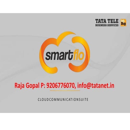 TaTa Smartflo Services - Call @ 9206776070 | PDF
