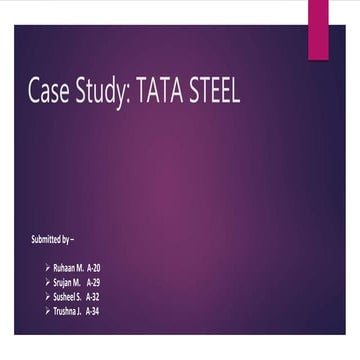 Tata steel Growth and expansion. | PPTX