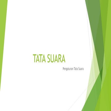 Tata suara 2 | PPT