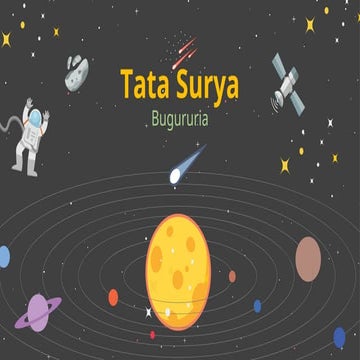 Tata Surya power point, untuk memperkenalkan sistem tata surya | PPT