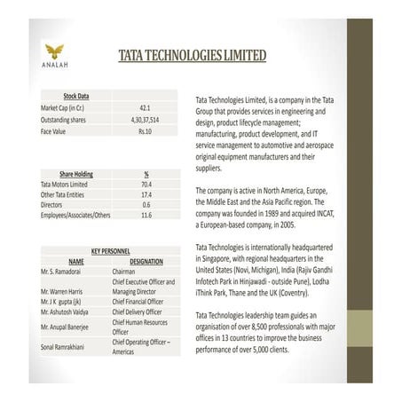 Tata tech research report | PDF
