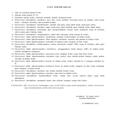 CONTOH TATA TERTIB SEKOLAH UNTUK MPLS... | PPTX