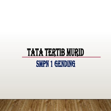 Tata tertib guru dan murid kb tk th 2013 | DOCX