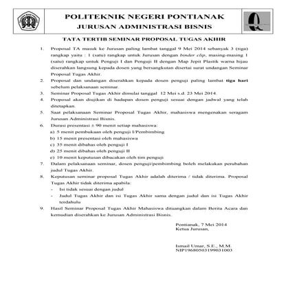 Tatib ta-dan-alur-seminar-proposal-d3 | PDF