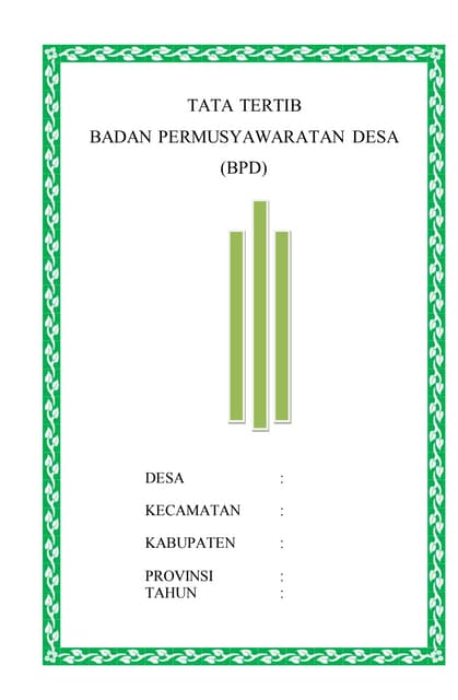 Contoh sk bpd | PDF