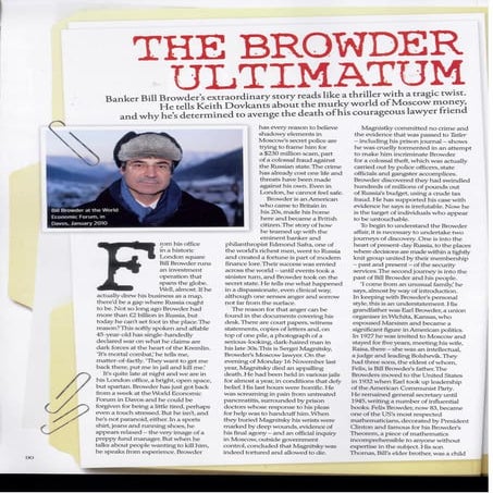 The Browder Ultimatum | PDF