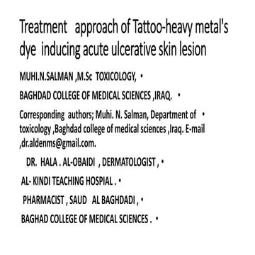 tatoo case skin toxicity | PPTX | Skin and Dermatology | Diseases and ...