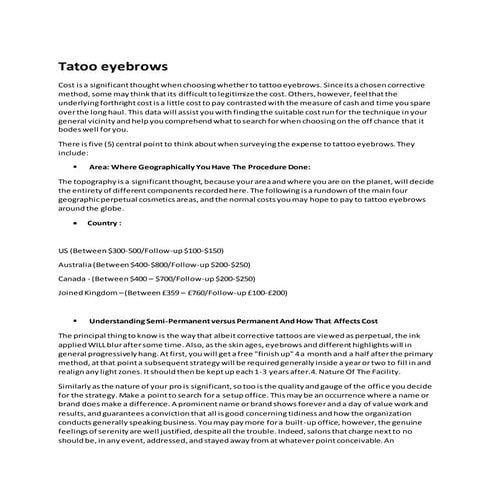Tattoo Eyebrows.. | DOCX