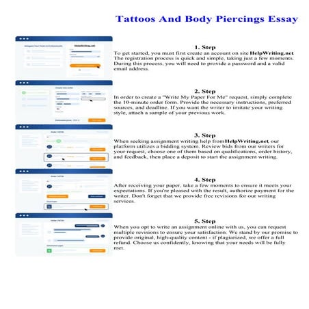 Tattoos And Body Piercings Essay | PDF