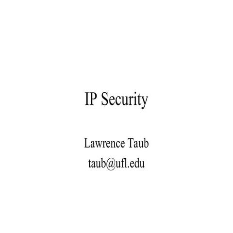 taub-IPsec network security in network.ppt