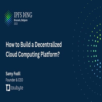 How to Build a Decentralized Cloud Computing Platform? | PDF