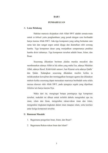 Integritas Iman, Islam dan Ihsan.pptx