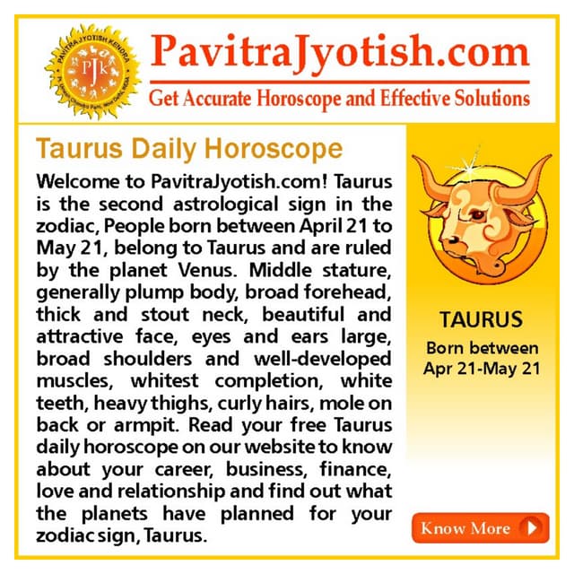 Taurus Daily Horoscope | PDF