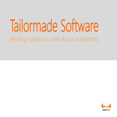Taurus soft tailormade software | PDF