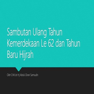 Tausiah kemerdekaan dan hijrah | PPTX