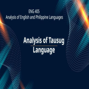 Analysis of Tausog Language English.pptx
