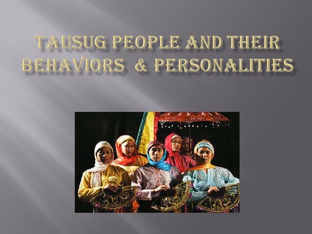 Tausug Architecture | PPTX