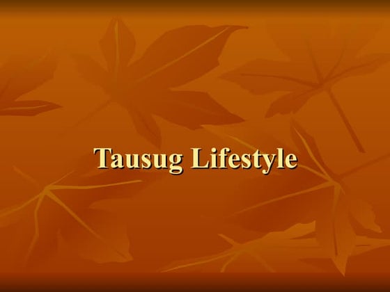 Tausug Architecture | PPTX | Islam | Religion & Spirituality