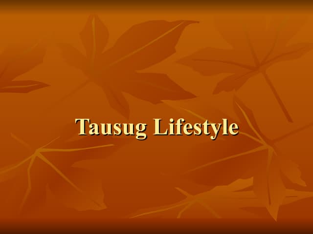 TAUSUG FAMOUS DISH AND DELICACIES | PPTX